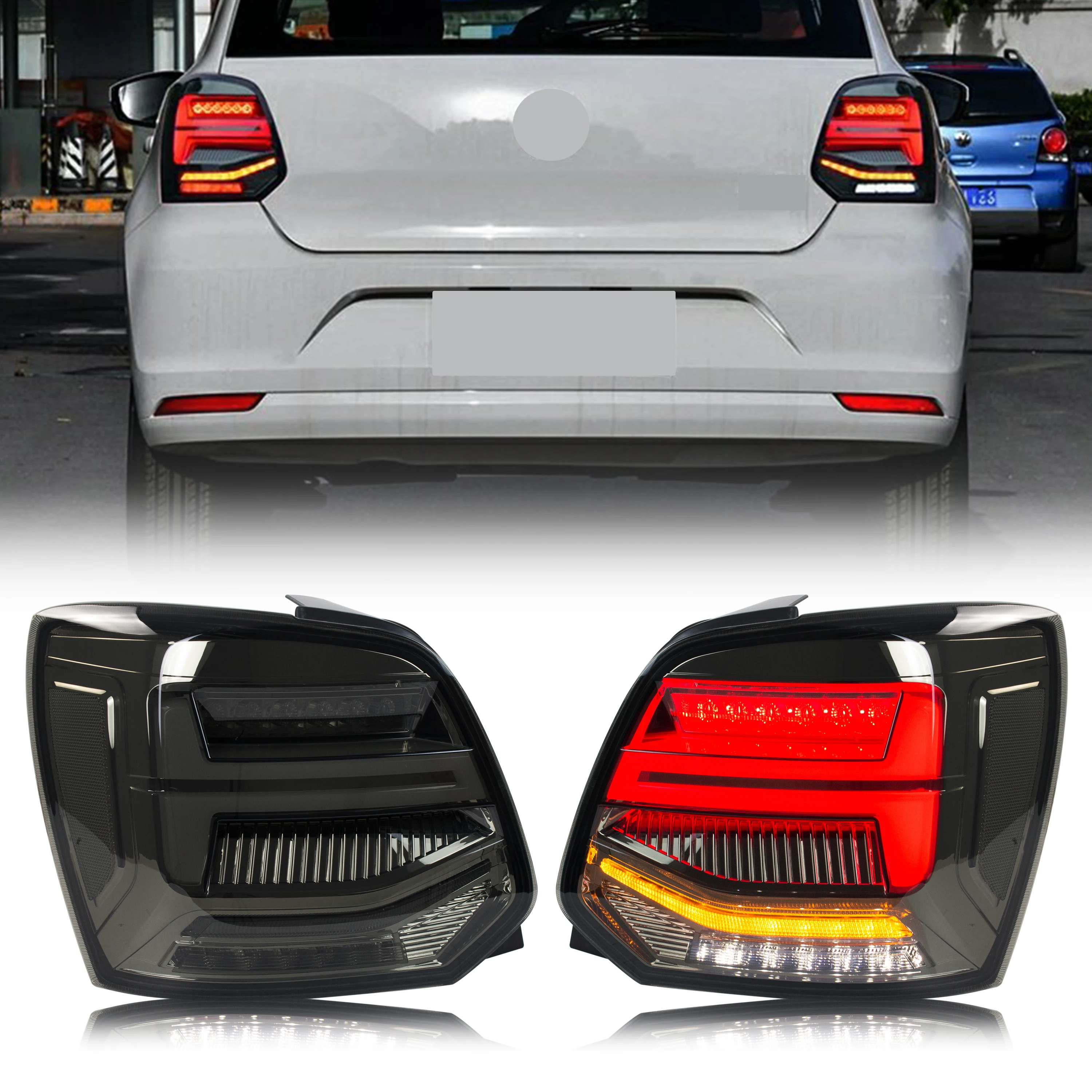 LED-Tail-Lights-for-Volkswagen-VW-Polo-6R-6C-Gti-2011-2021-Dynamic ...