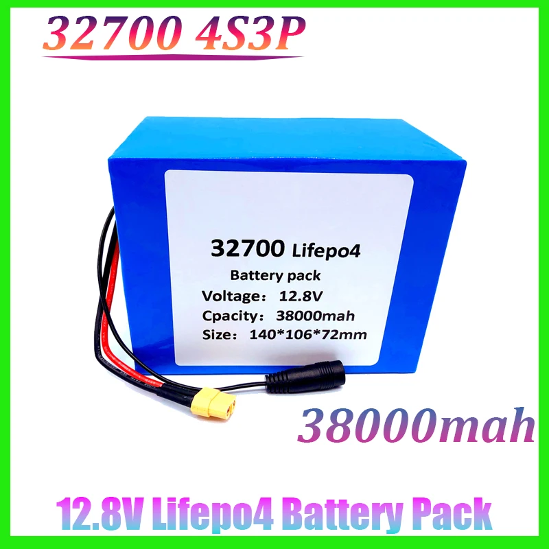32700 4S3P Lifepo4 Battery Pack 12.8V 38Ah 4S 40A 100A Suitable for ...