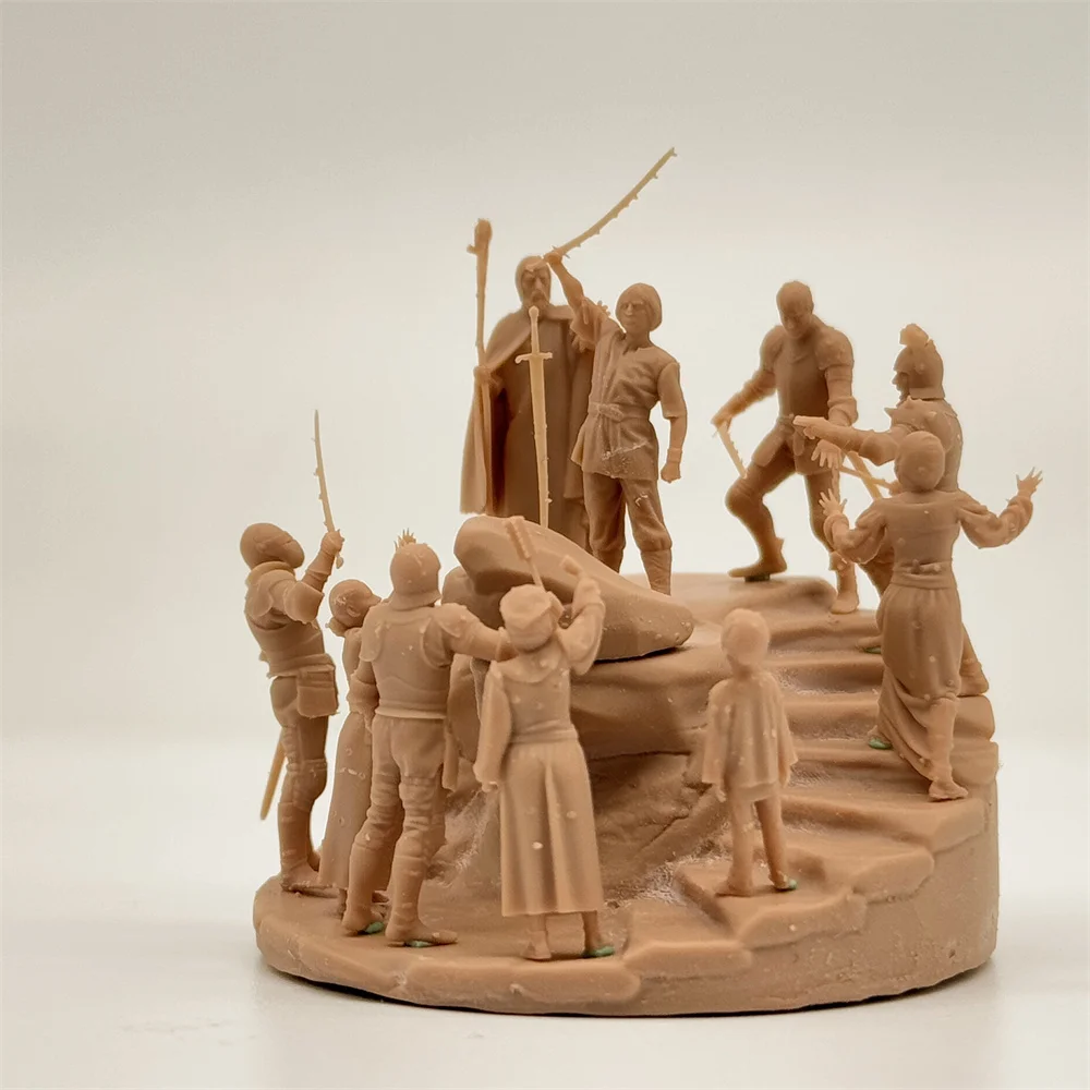 1/72 Scale King Arthur and Excalibur Historical Scene Resin Model ...