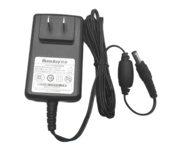 Huntkey-HKA02412020-1M-12V-2A-Barrel-5-5-2-1mm-US-2-Pin-Plug-Power ...