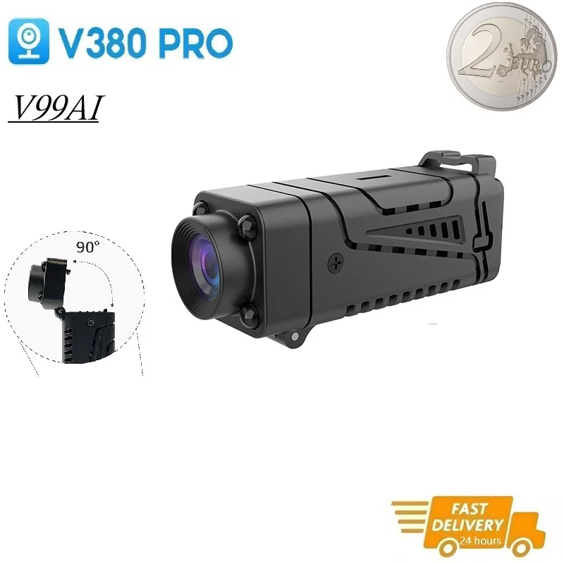 V380PRO 200W Mini type c Camera 2MP Portable Security WiFi Bodycam ...