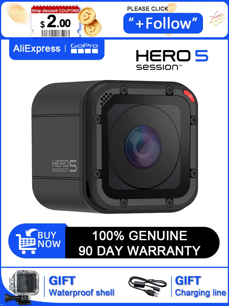 Used-GoPro-HERO5-Session-mini-action-camera-4kdigital-cameras-Bicycle ...