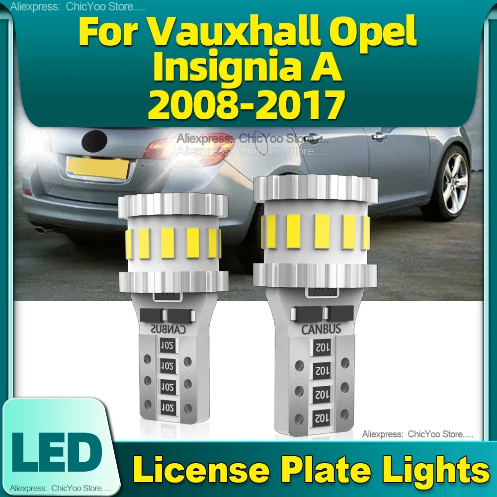 2Pcs-W5W-LED-License-Plate-Lights-Lamps-T10-12V-For-Vauxhall-Opel ...