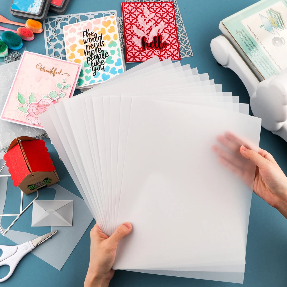 30-90pcs-Frosted-Smooth-Vellum-Paper-Sheets-93gsm-115gsm-135gsm-Heat ...