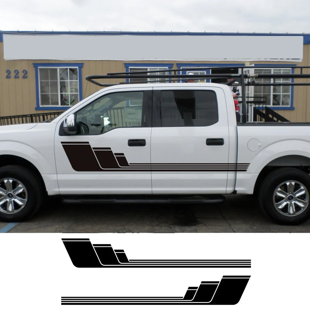 Pickup-Door-Side-Retro-Hockey-Stick-Sticker-For-Ford-F150-Raptor-XLT ...