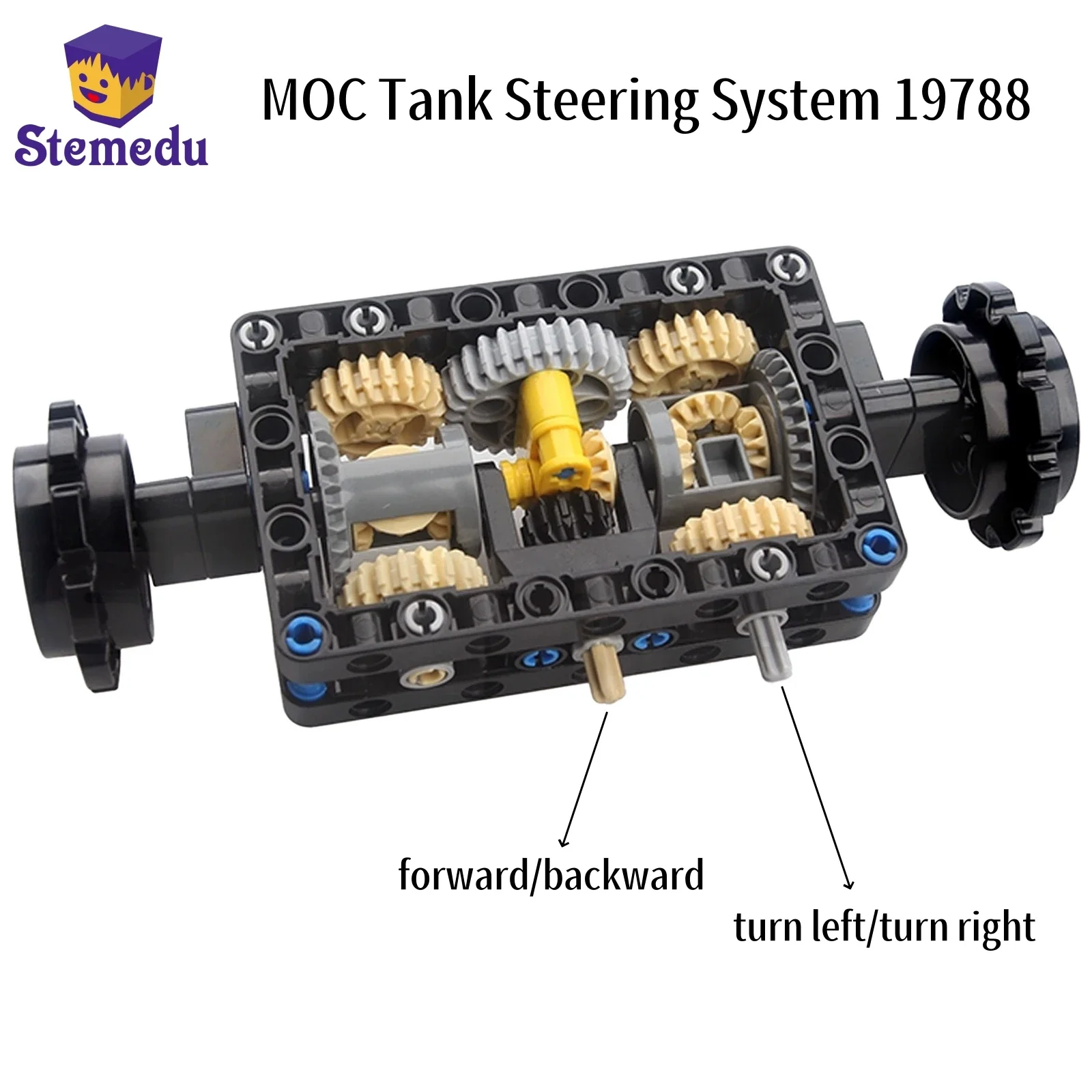 MOC-19788 Tank Remote Control Steering System Gear Differential ...