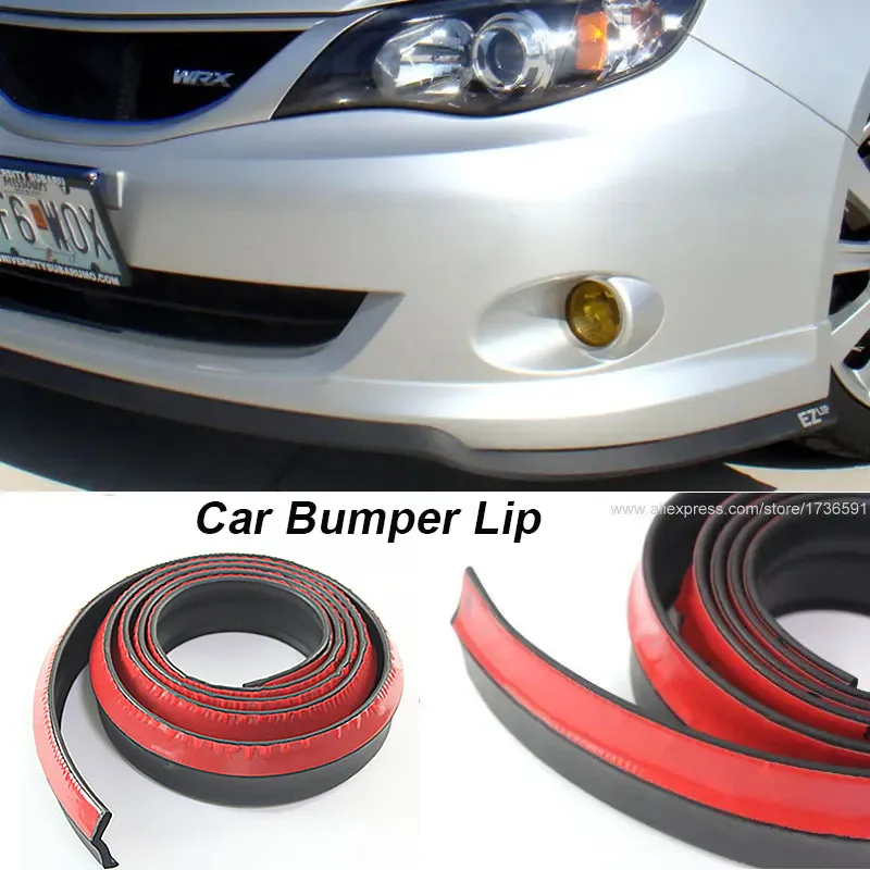 2-5m-Car-Protector-Front-Lip-Side-Skirt-Body-Kit-Trim-Spoiler-Bumper ...