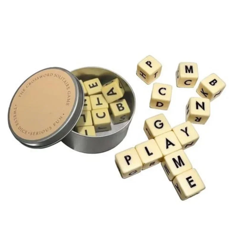The-Crossword-Solitaire-Game-12pc-Alphabet-Dice-Scrabble-Solitaire ...