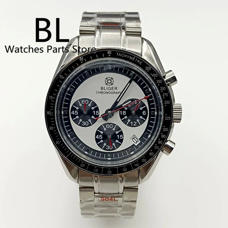 BLIGER-VK63-Movement-Calendar-39mm-Quartz-Chronograph-Business-Men-s ...