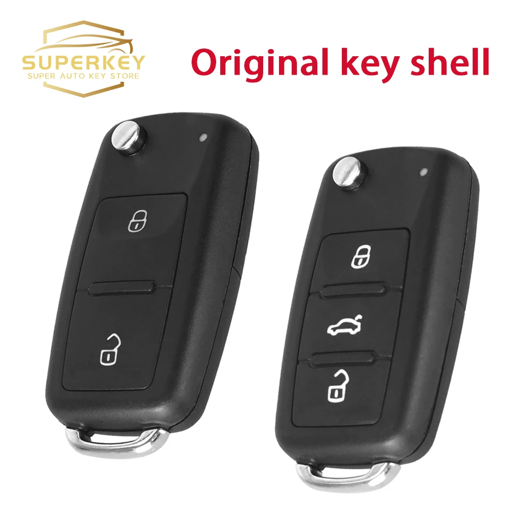 SUPERKEY OEM Replacement Folding Car Key Shell Case Fob For VW ...