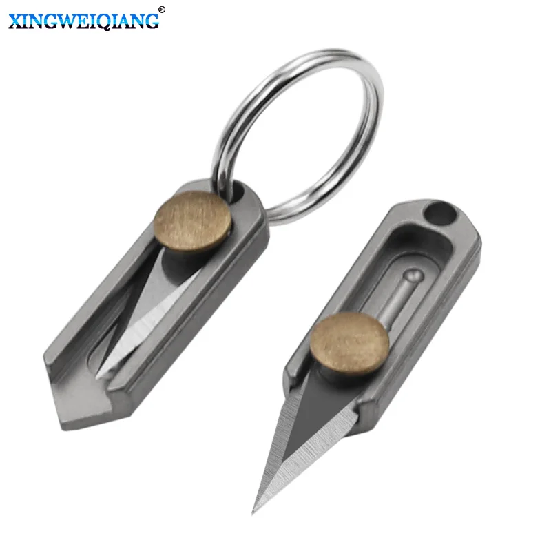 1PC-Multi-Knife-Pure-Titanium-Alloy-Mini-Pocket-Folding-Knife-Keychain ...
