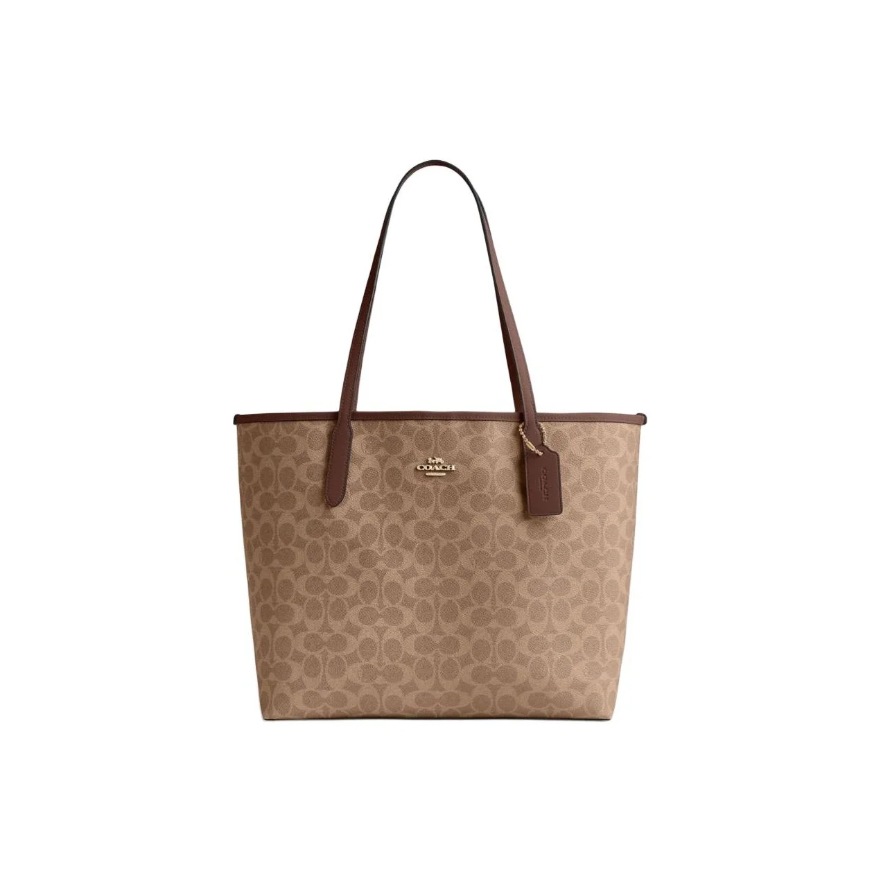 COACH City PVC With Leather Handbag, Shoulder Bag Large Women's Light ...