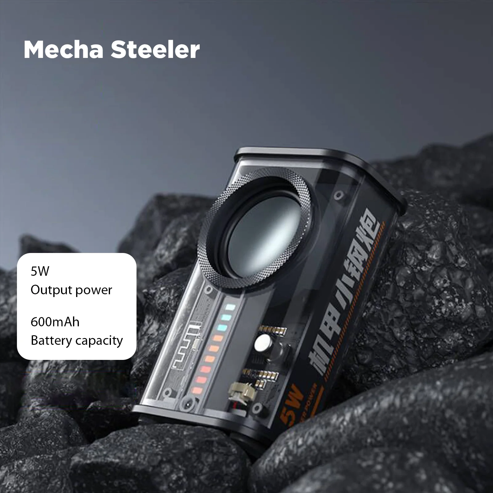 Transparent-Mecha-Sound-Light-Rhythm-Speaker-Bluetooth-compatible-5-0-5 ...