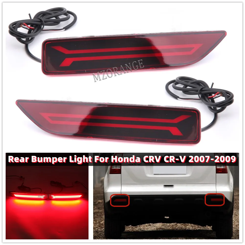 MZORANGE LED Rear Bumper Light For Honda CRV CR-V 2007 2008 2009 Brake ...