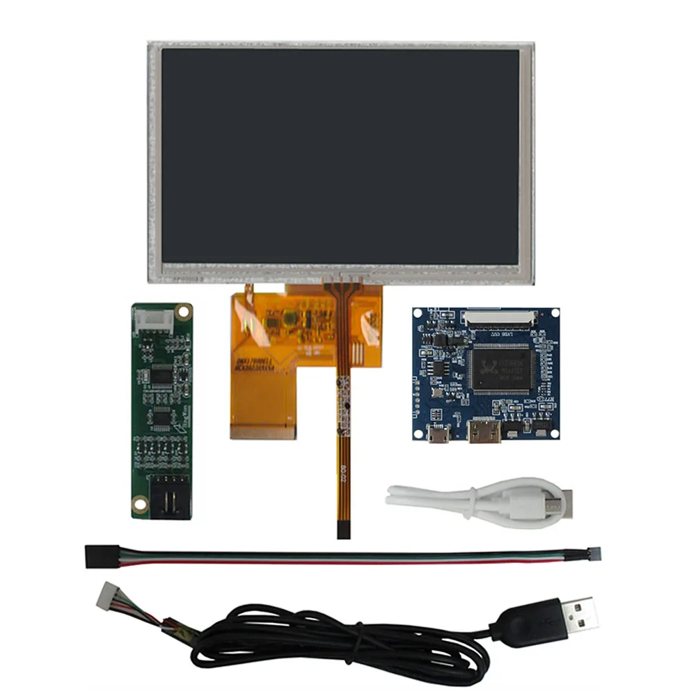Pantalla-LCD-de-5-pulgadas-800x480-digitalizador-controlador-de-pantalla-t-ctil-placa-de ...