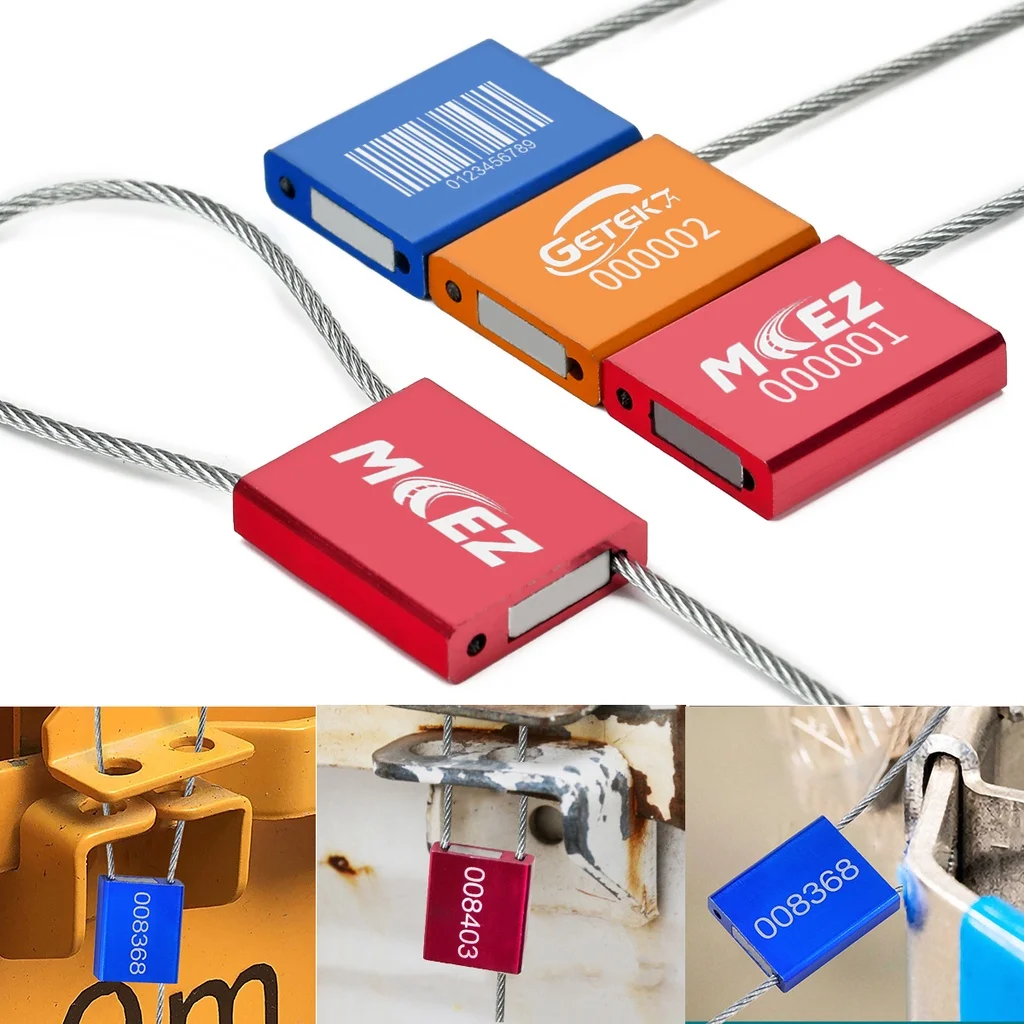 20-50-100Pcs-High-Security-Cable-Seals-Truck-Security-Seals-Steel-Wire ...