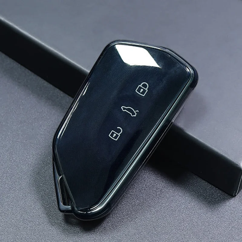 TPU Transparent Car Key Fob Case Cover Accessories For VW Volkswagen ...