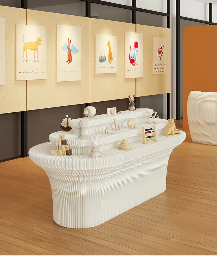 New-Folding-Portable-Multi-Layer-Removable-White-Organ-Paper-Display ...