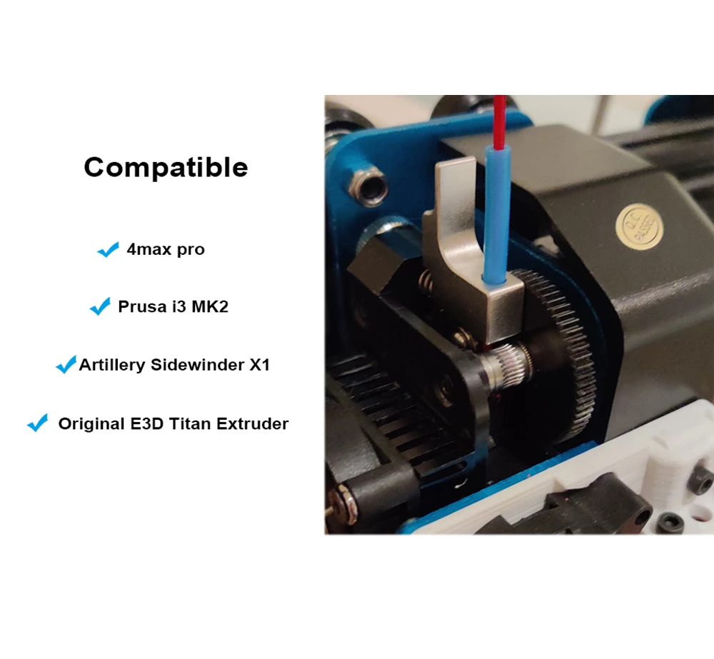 Extrusora Titan totalmente metálica, brazo tensor para Prusa i3 ...