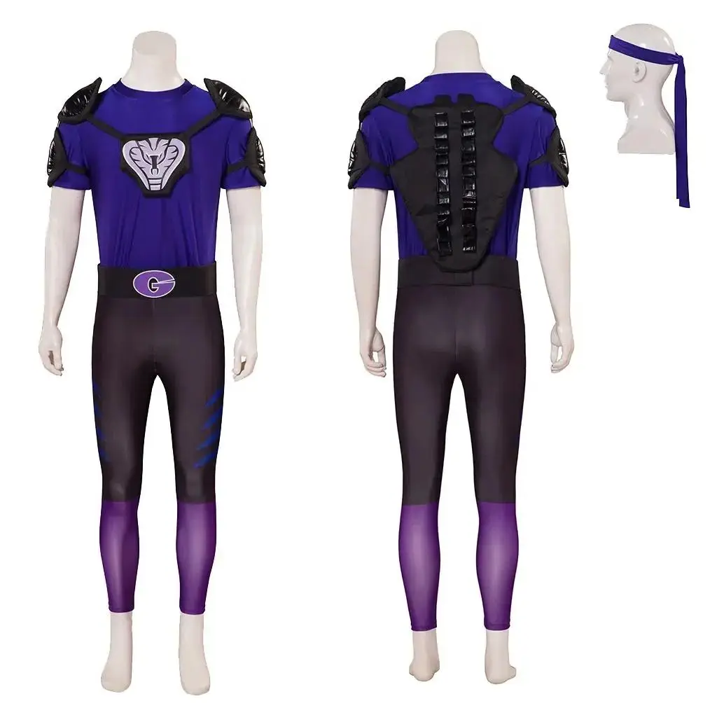 Moive Crazy Dodgeball White Goodman Cosplay Costume Purple Uniform ...