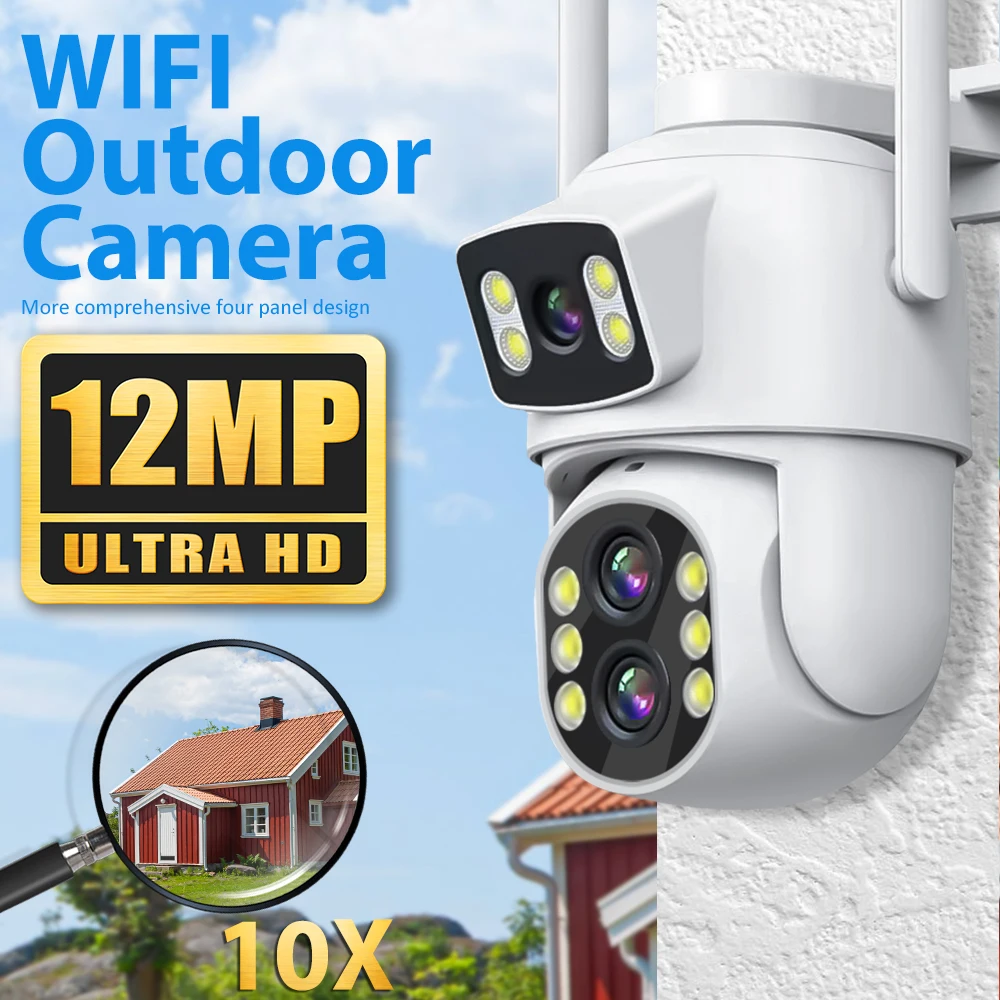 6MP-WiFi-Camera-Outdoor-12MP-10X-Zoom-Three-Lens-Dual-Screens-CCTV ...