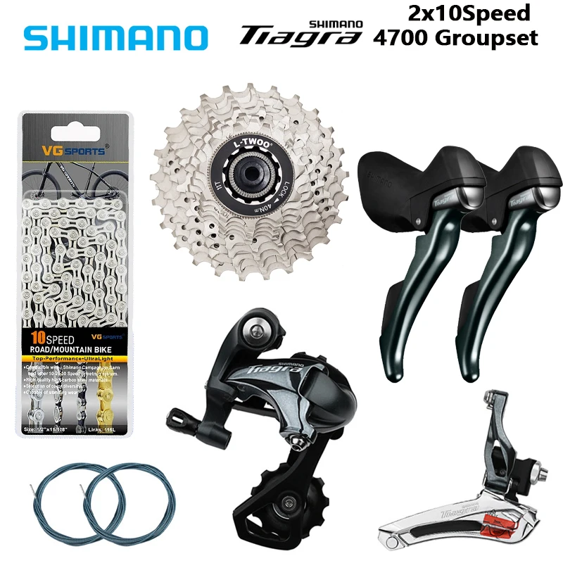 SHIMANO-Tiagra-4700-2x10-Speed-Road-bike-Groupset-Braze-on-front ...