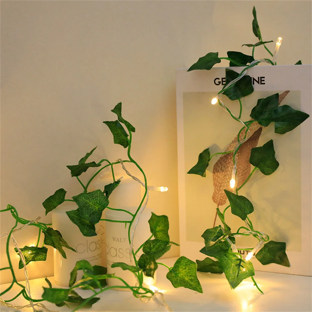 2M-Ivy-String-Lights-Green-Leaf-LED-Outdoor-Waterproof-Artificial-Vine ...