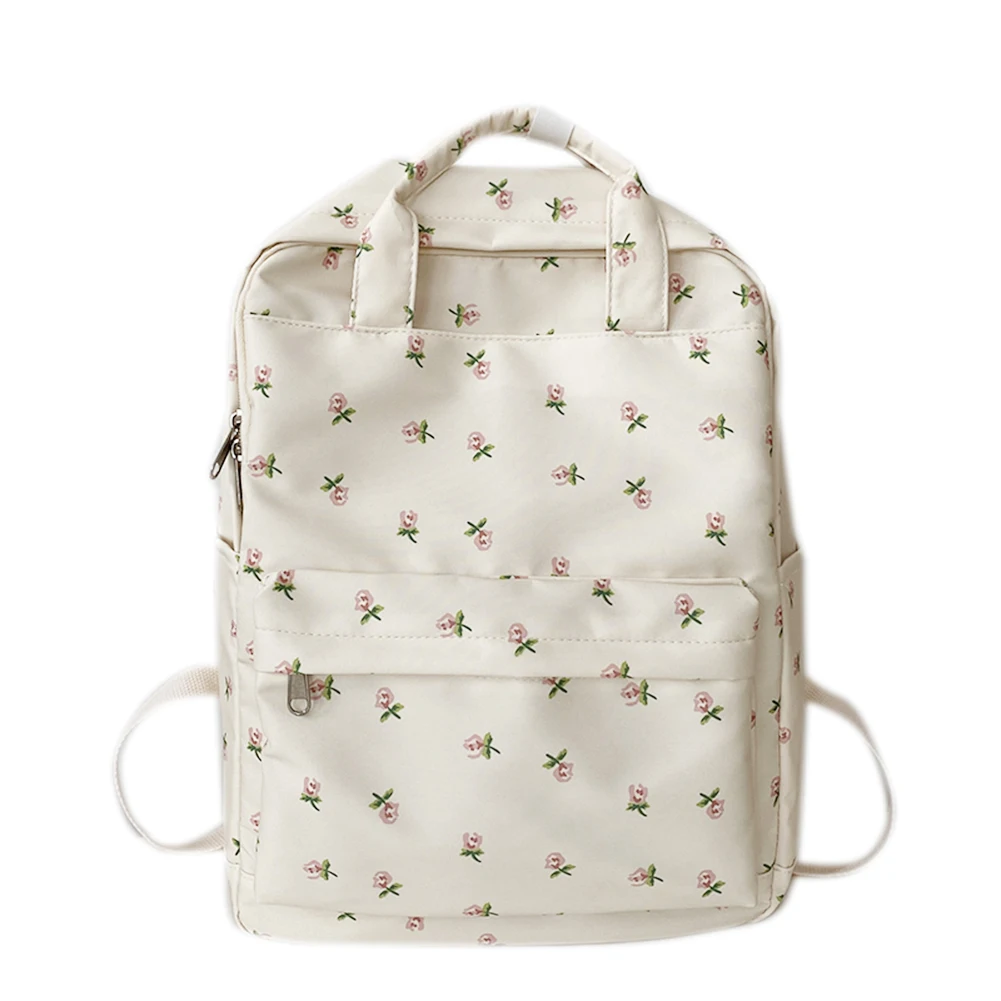 Women-College-Student-Backpack-Large-Capacity-Canvas-Double-Shoulder ...
