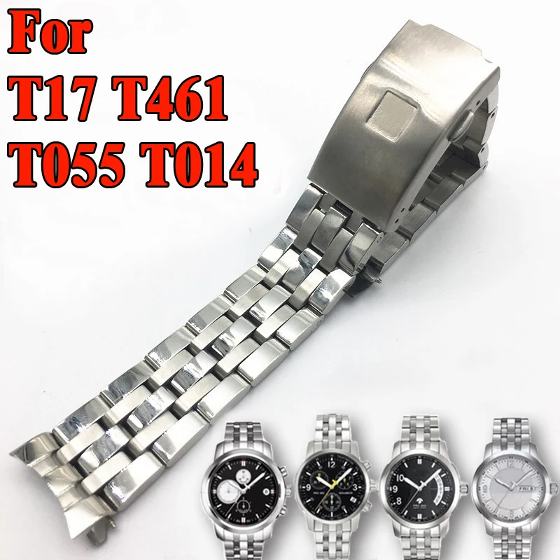 Watch Bracelet For Tissot 1853 Prc200 T17 T461 T055 T014 Men Fold Clasp ...