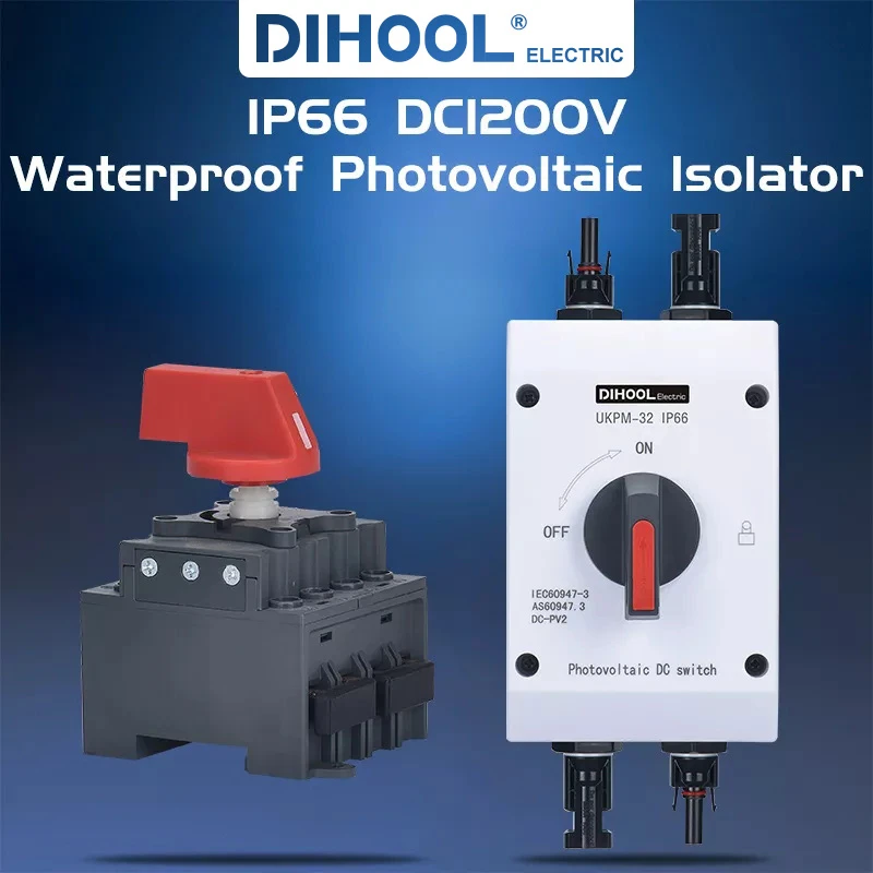 Outdoor Waterproof Ip66 Solar Dc 1000v 1200v 16a 32a Breaker Pv Photovoltaic Isolator Isolating ...