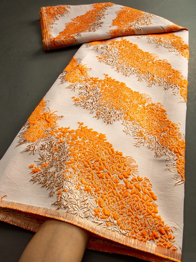 Afrrican-Brocade-Lace-Fabric-2024-Nigerian-Jacquard-Lace-Fabric-High ...