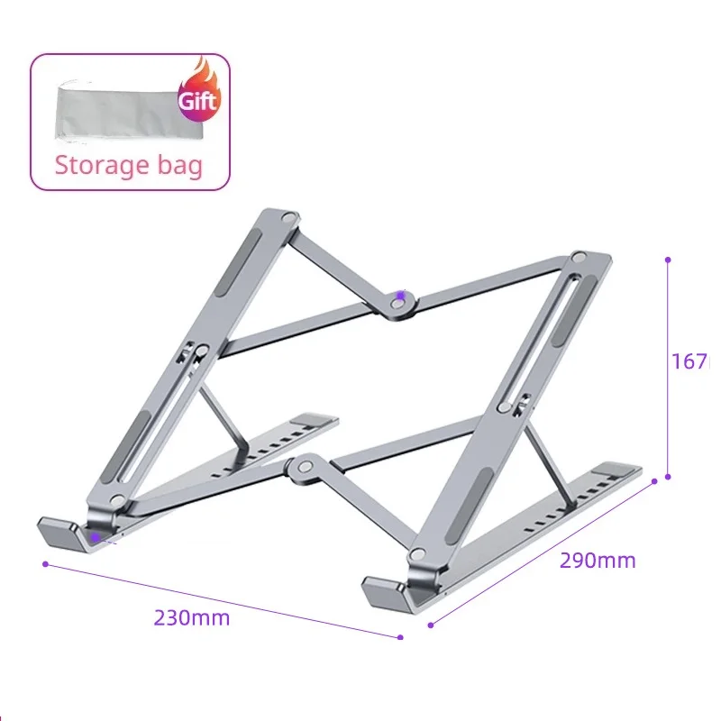 Portable-Laptop-Stand-Aluminium-Support-Laptop-Heighten-Base-For ...
