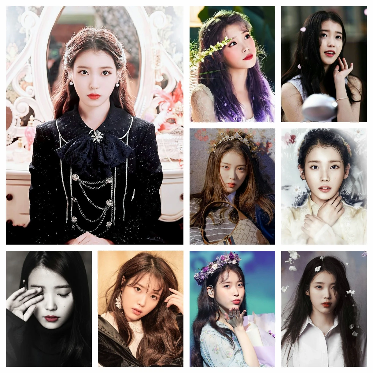 5D IU Kpop Diamond Painting Accessories Korean Singer Star Lee Ji Eun ...