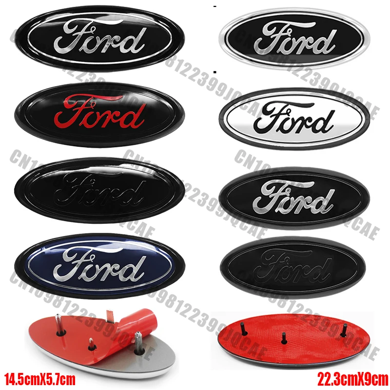 22.3cm 14.5cm Car Styling Logo Front Grille Emblem Rear Trunk Badge ...