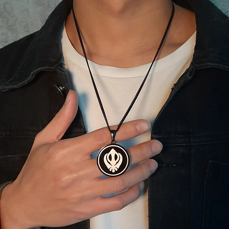 Sikh Khanda Necklace