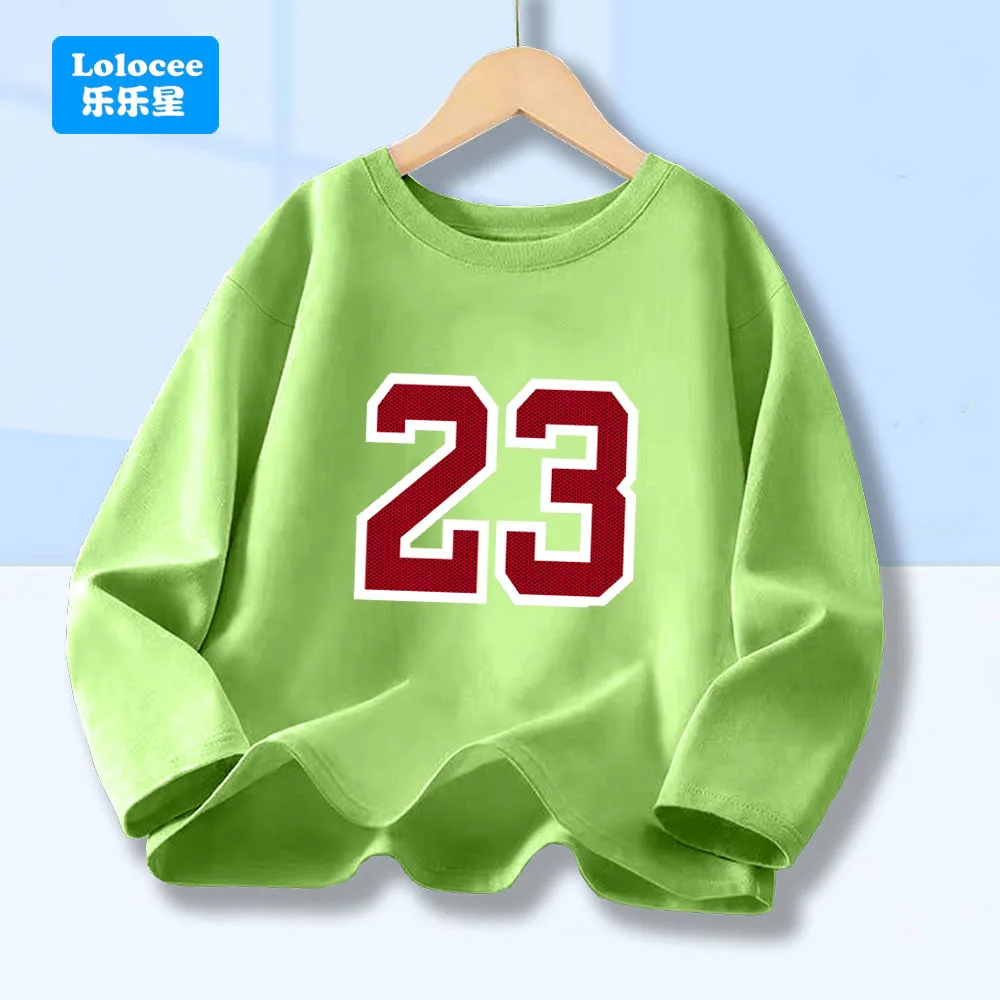 The Number 23 Print Graphic T-shirt Boys' Soft Cotton Crew Neck Tops ...