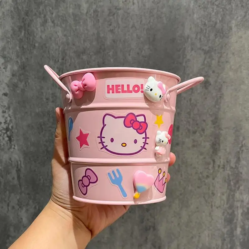 Portalápices Sanrio de Hello Kitty, caja de almacenamiento con patrón ...
