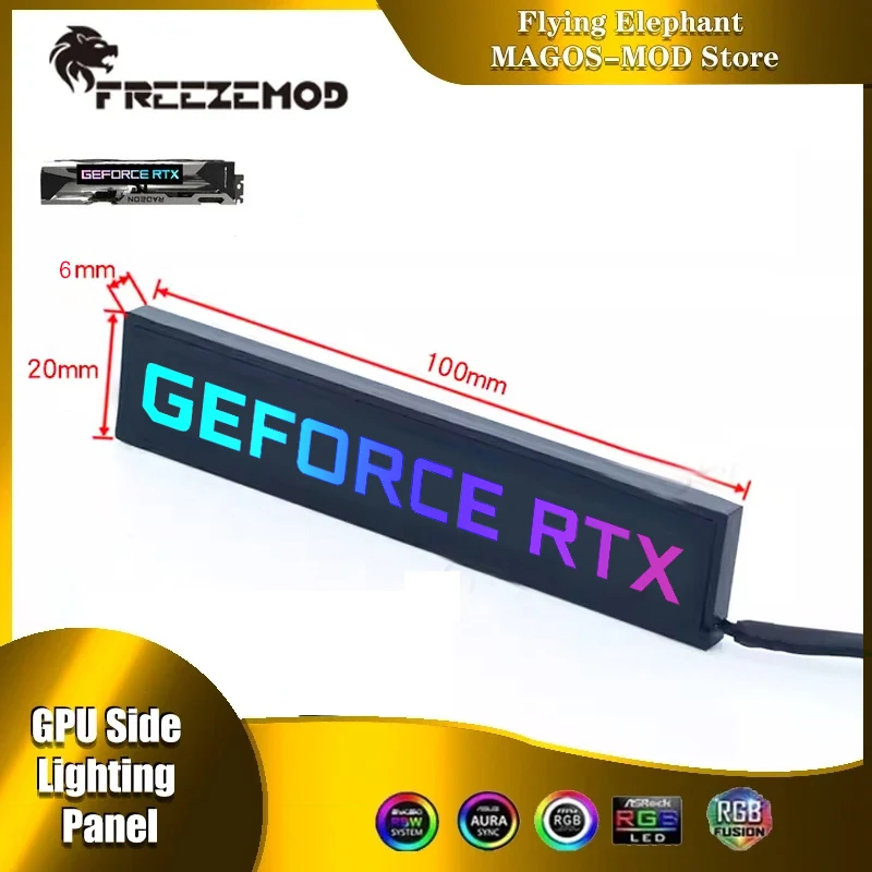 RGB-GPU-Side-Panal-RTX-Graphics-Card-Backplate-For-VGA-4070-4080-4090 ...