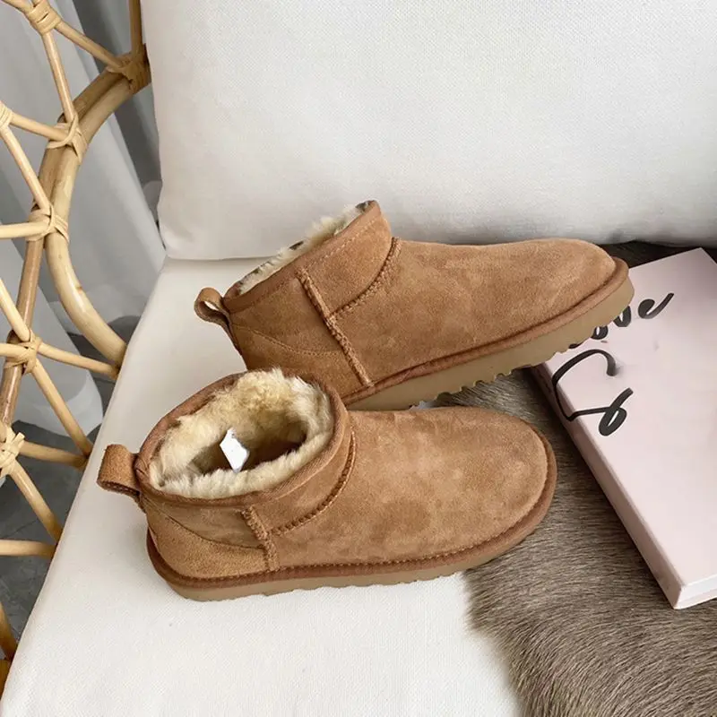 Warm-Winter-ultra-Boots-Fur-Platform-Ladies-Snow-Boots-Real-Sheepskin ...