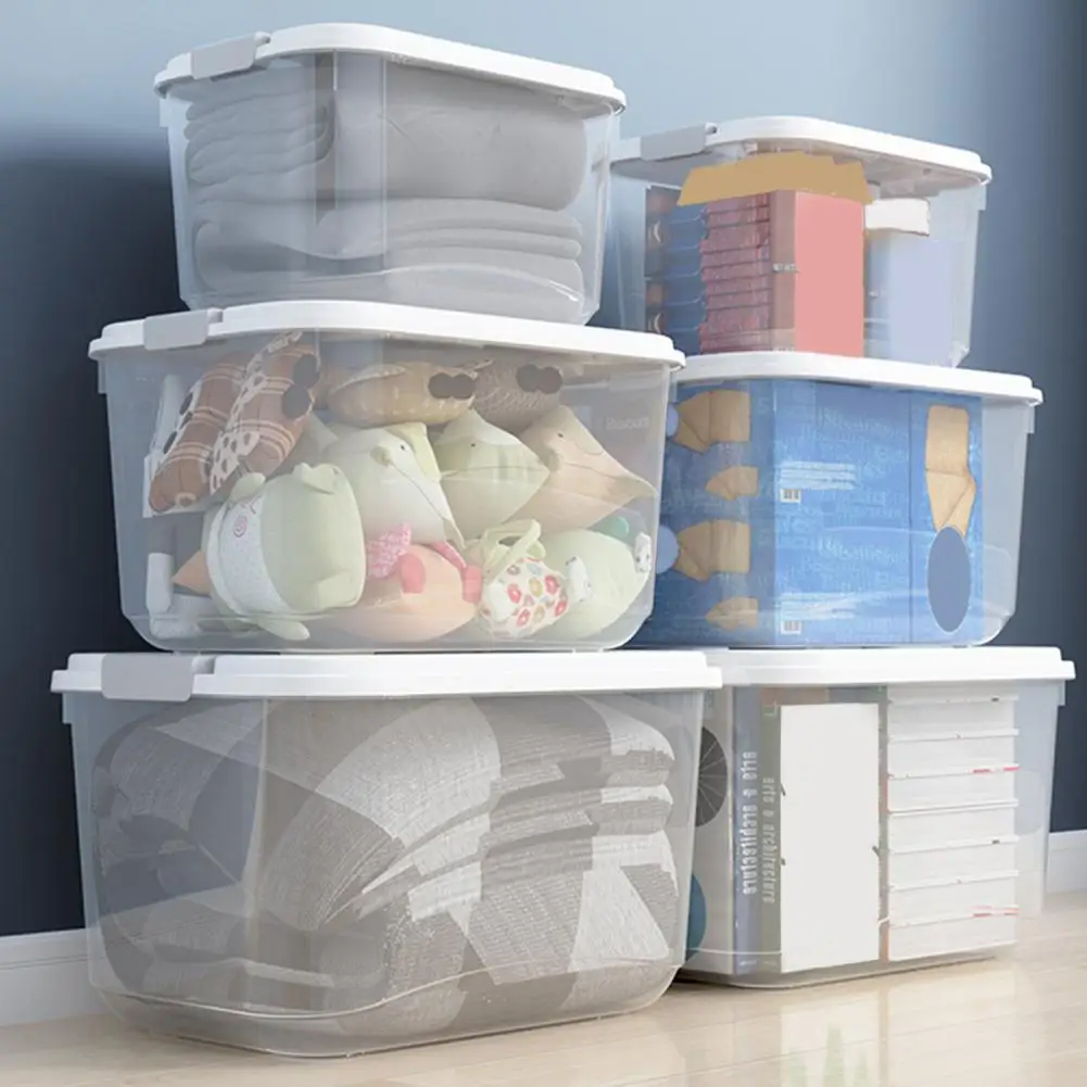Storage-Box-with-Detachable-Lid-Transparent-Sundries-Storage-Box ...
