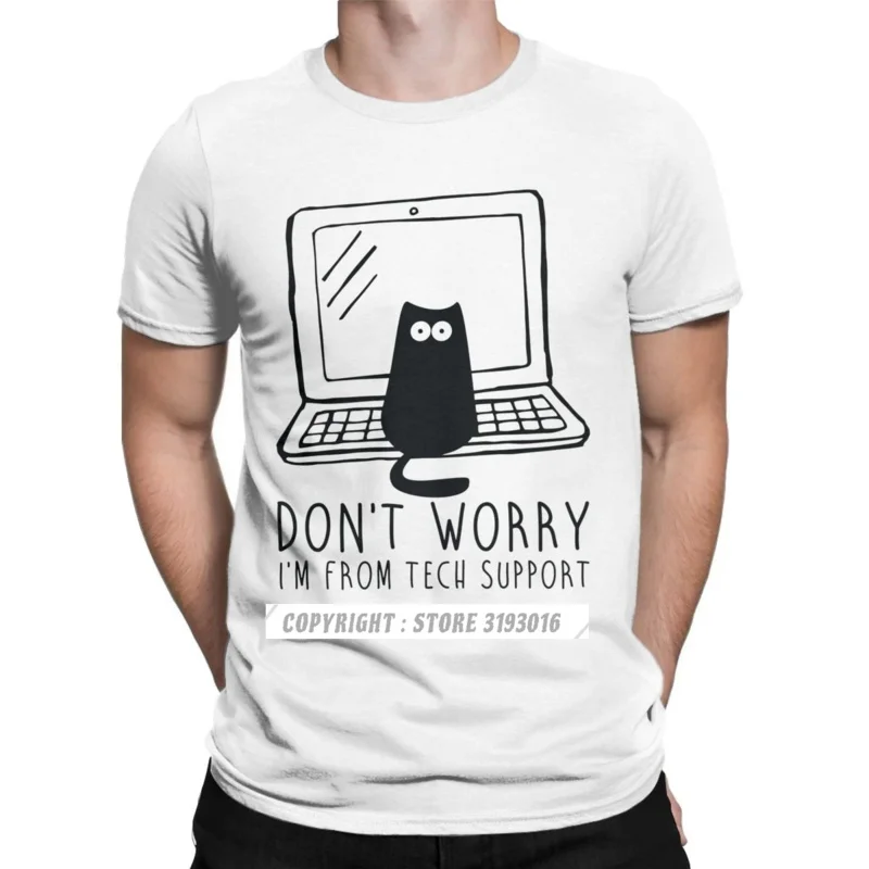 Computer-Programs-Cat-Coder-T-Shirts-Men-Tech-Support-T-Shirts-Code ...