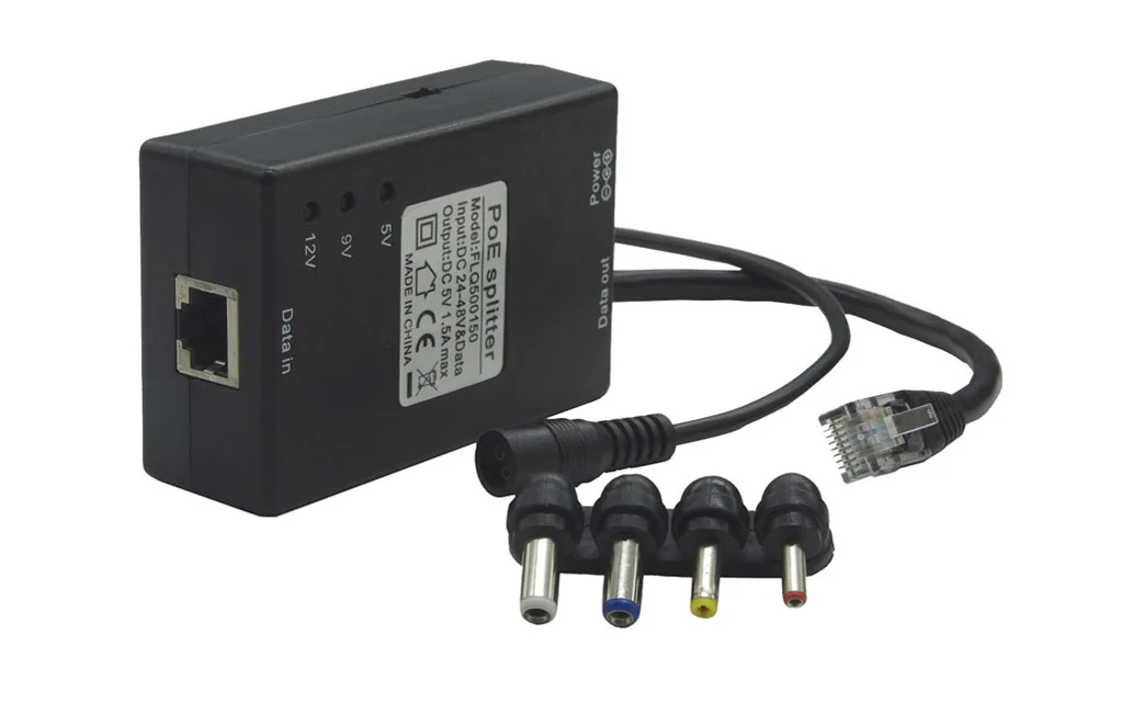 Gigabit IEEE802.3af/at PoE Splitter Adjustable output 5V/9V/12VDC| | - AliExpress