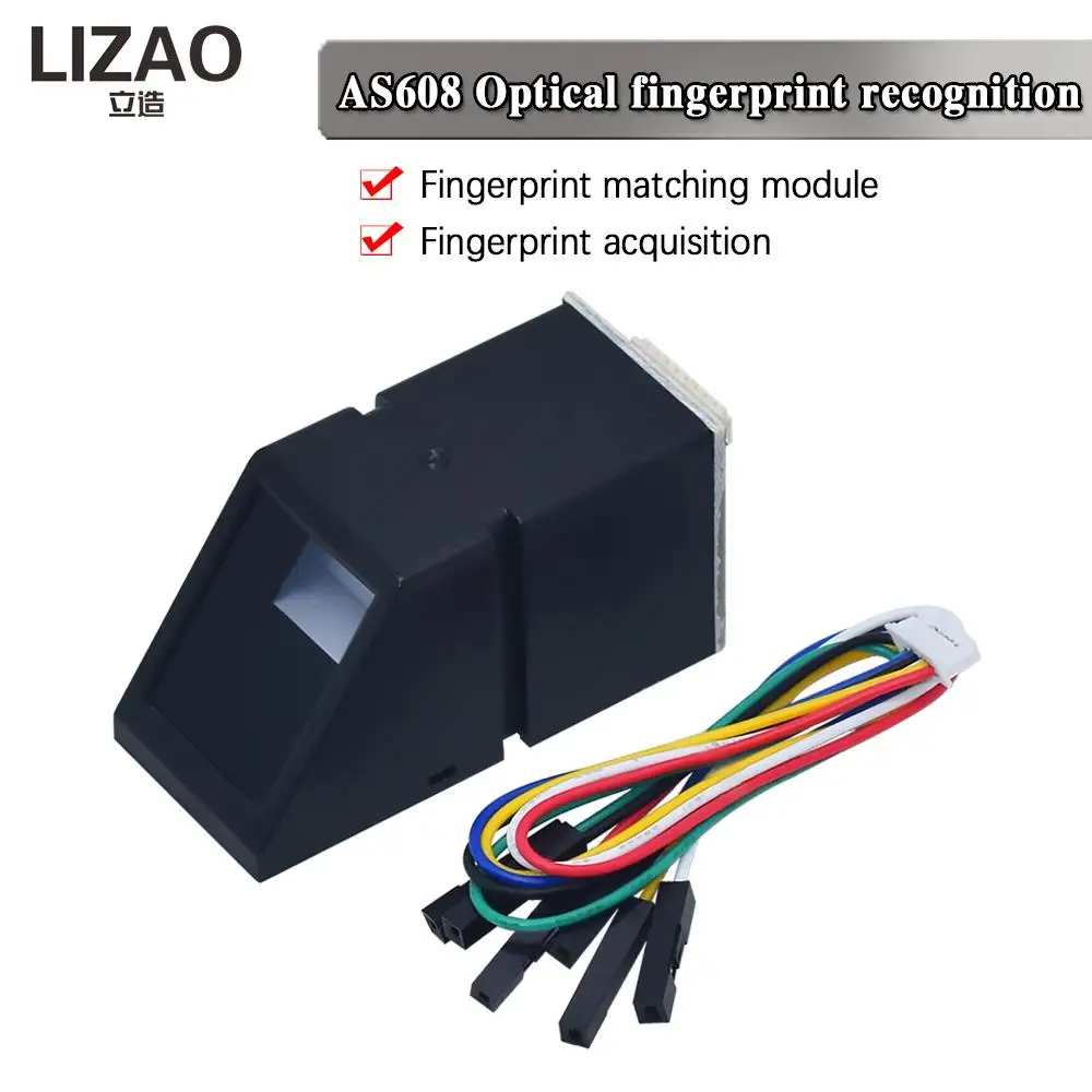 As608 módulo de sensor leitor impressão digital óptico módulo impressão ...