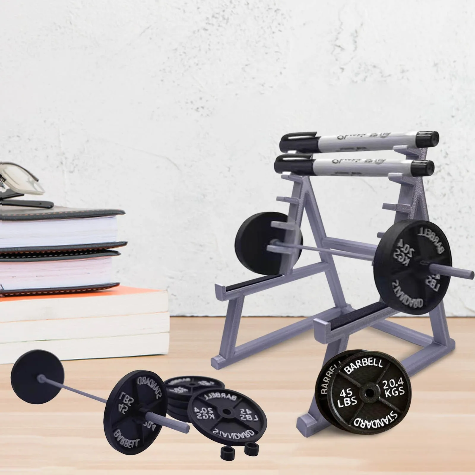 Squat-Rack-Pen-Holder-Creative-Mini-Squat-Rack-Ornaments-Desk-Organizer ...