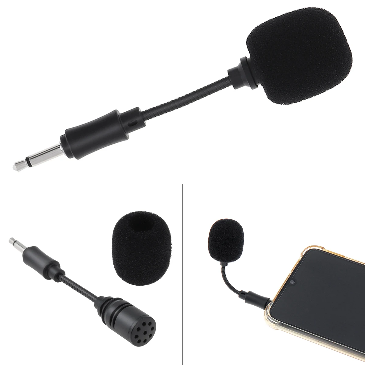 Small-Size-Mini-3-5mm-Mic-Flexible-Microphone-Mono-Microphone-Boom-for ...