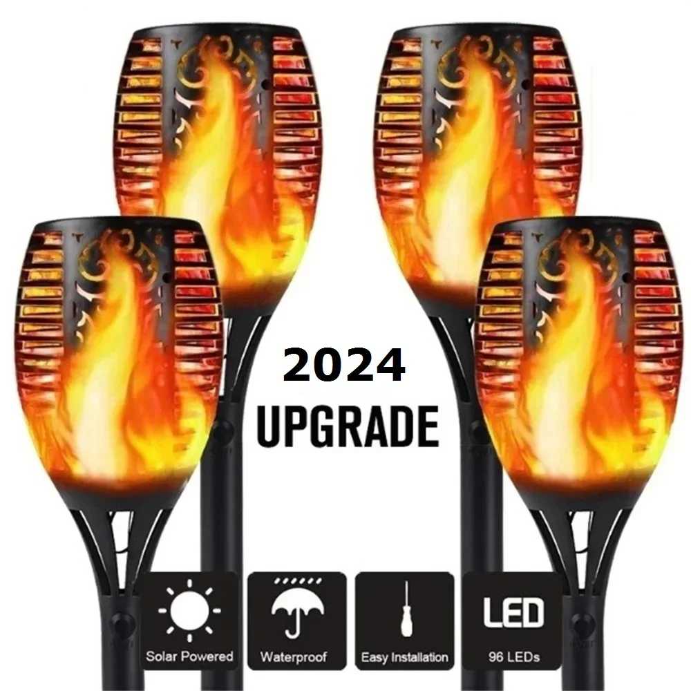 Hot-51LED-96LED-Solar-Flame-Torch-Light-Flickering-Waterproof-Garden-Decor-Landscape-Lawn-Lamp ...