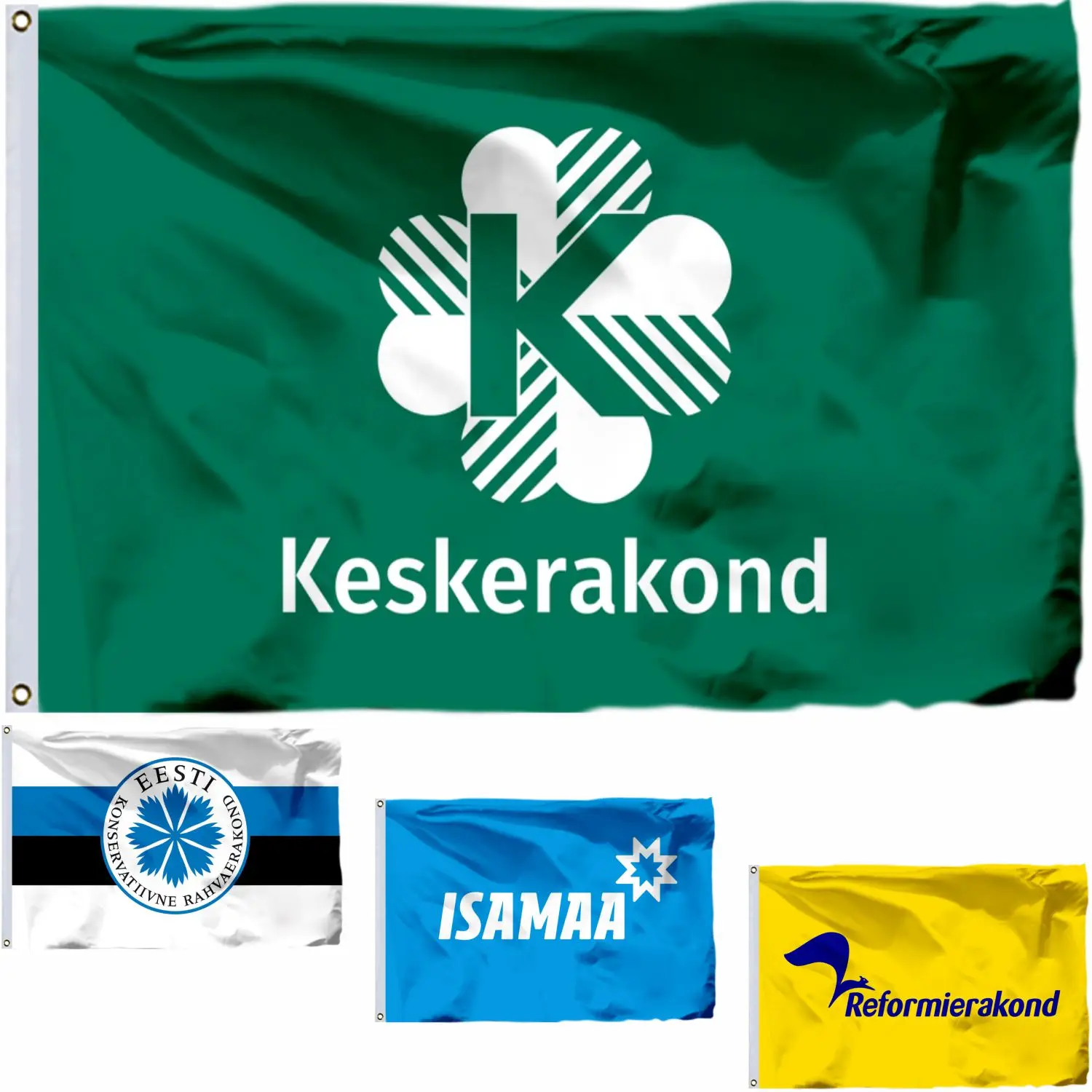 Estonian-Centre-Party-Flag-3X5FT-EKRE-Lipp-90X150CM-Reform-Party-Banner ...