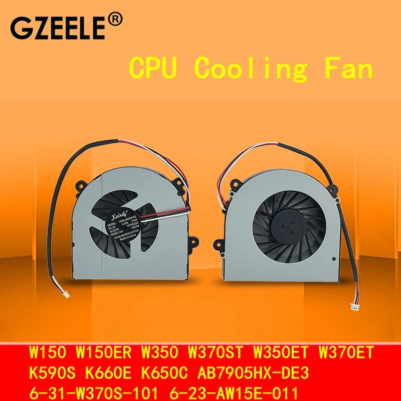 Cpu Fan For FOR Clevo 6 31 W370S 101 6 23 AW15E 011 AB7905HX DE3 K650D ...