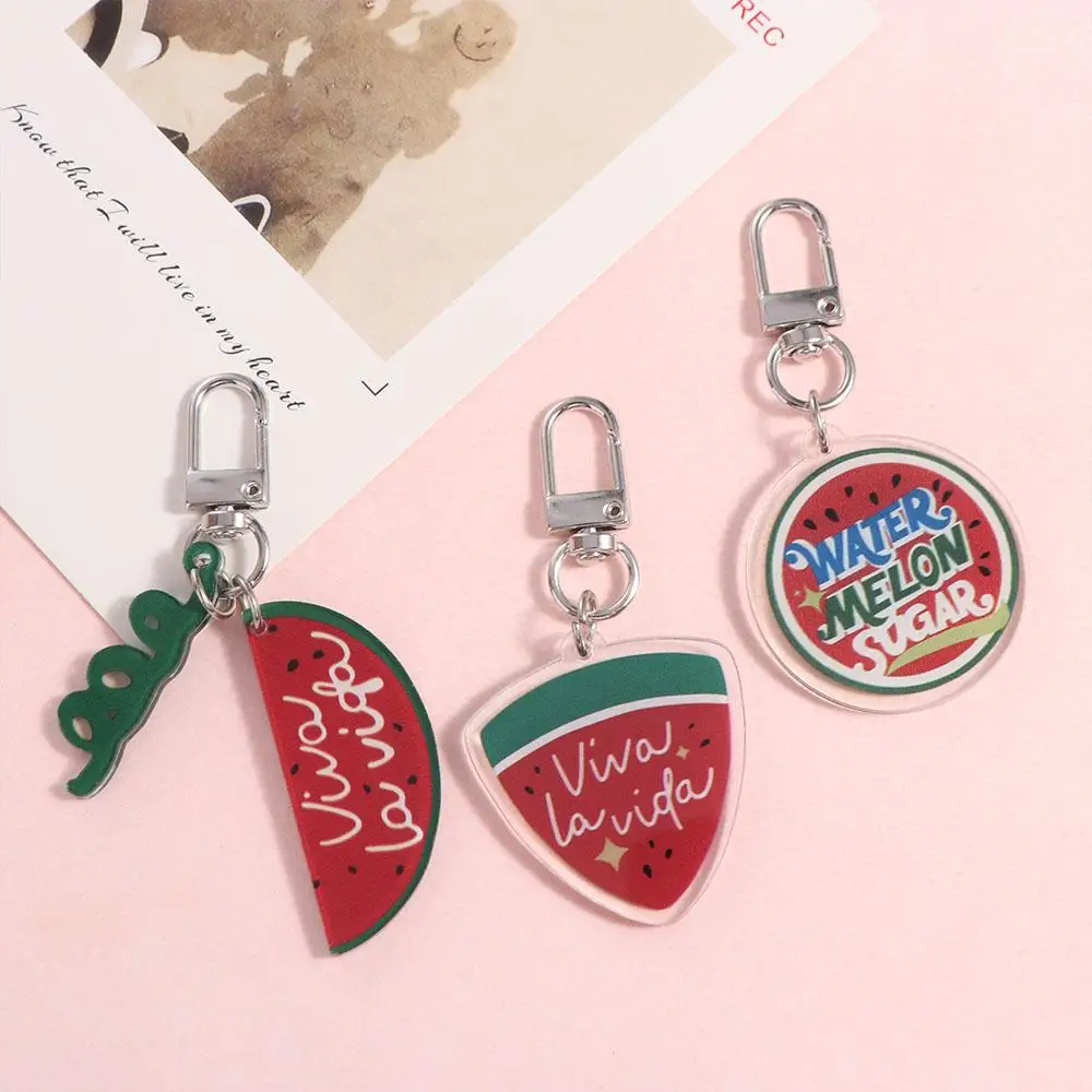 Acrylic Shining Watermelon Keychain Viva La Vida Simulation Acrylic ...