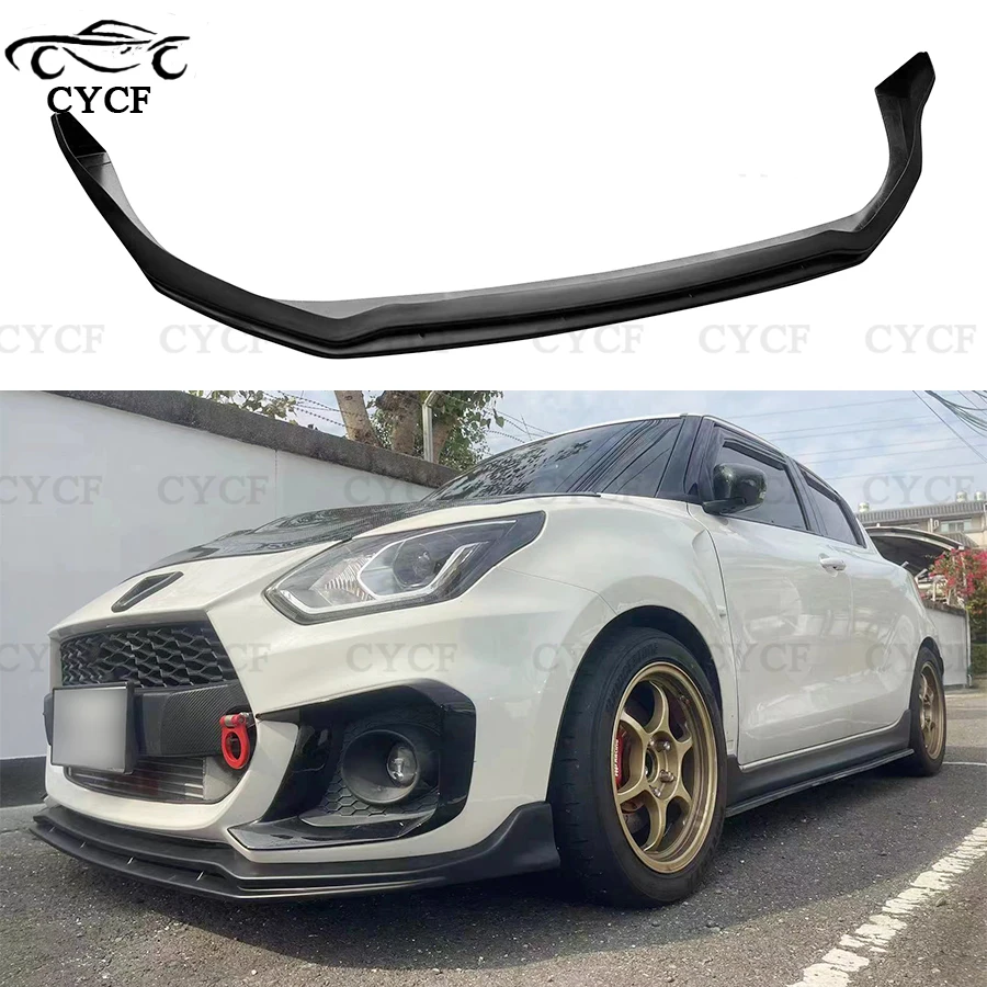 Difusor de Labio Delantero de Fibra de Carbono para Suzuki Swift Sports ...